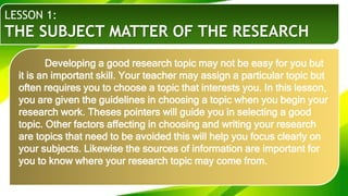 PRACTICAL RESEARCH I FOURTH QUARTER MODULE 1 LESSON 1.pptx