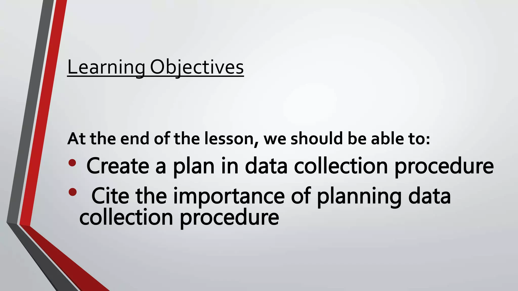 Practical Research II (Planning of Data Collection Procedure) | PPT