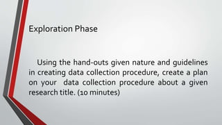 Practical Research II (Planning of Data Collection Procedure) | PPTX
