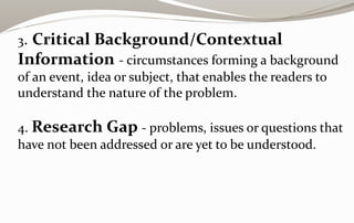 Practical Research 1: Week 5, Rational of the Study | PPTX