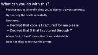 Practical rsa padding oracle attacks | PPT