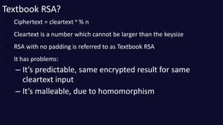 Practical rsa padding oracle attacks | PPTX | Web Development | Internet