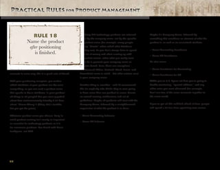 Practical rules for product management | PPT