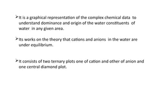 PRACTICALS.pptx on the components of Piper diagram | PPTX