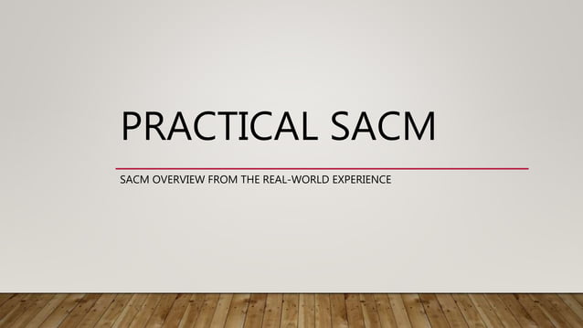(ONLINE) ITIL Indonesia Community - Practical SACM | PPT