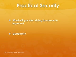 Practical security | PPTX