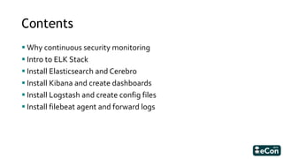 Practical Security Monitoring with ELKStack | PPT