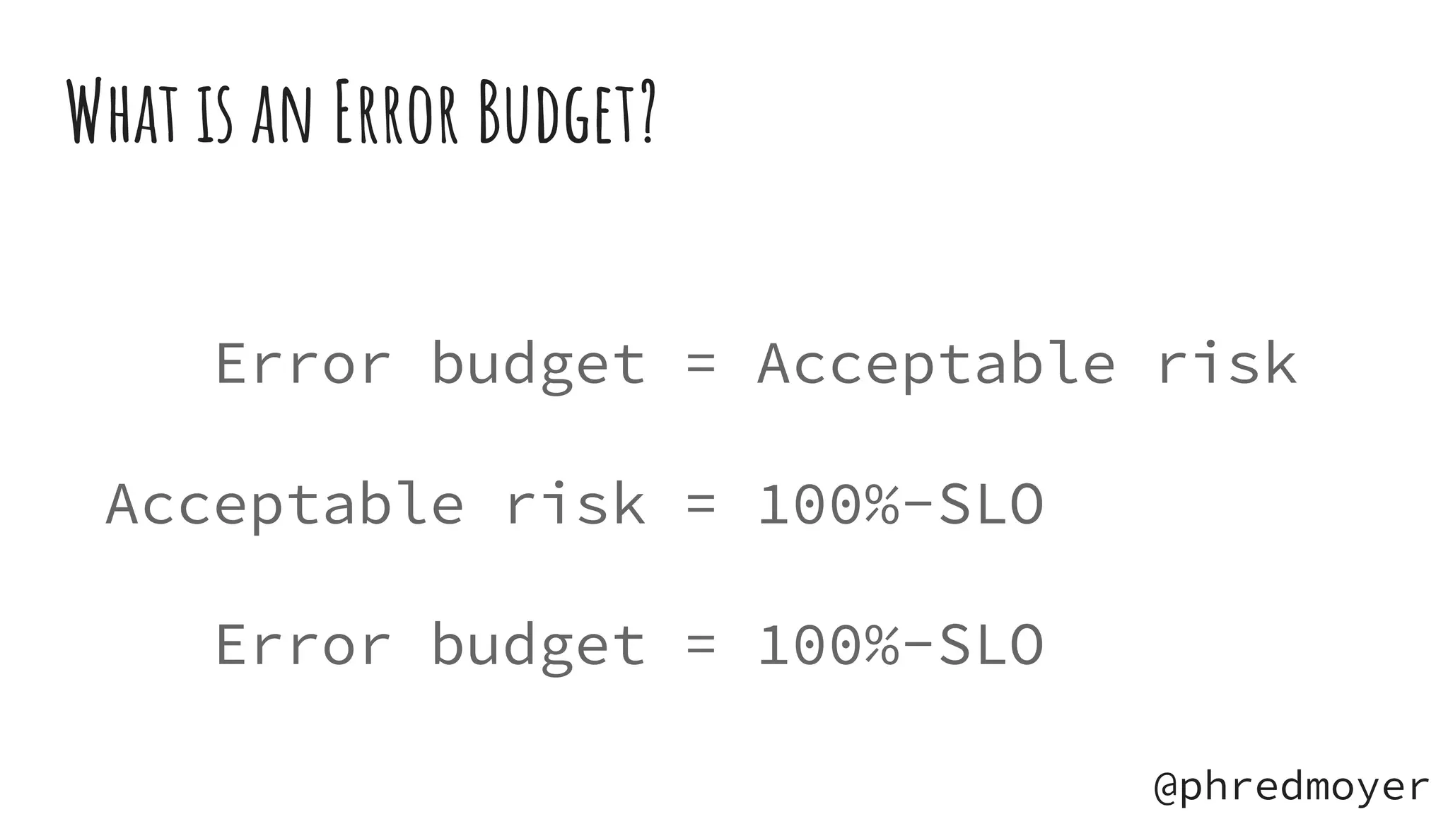 Practical service level objectives with error budgeting | PPTX