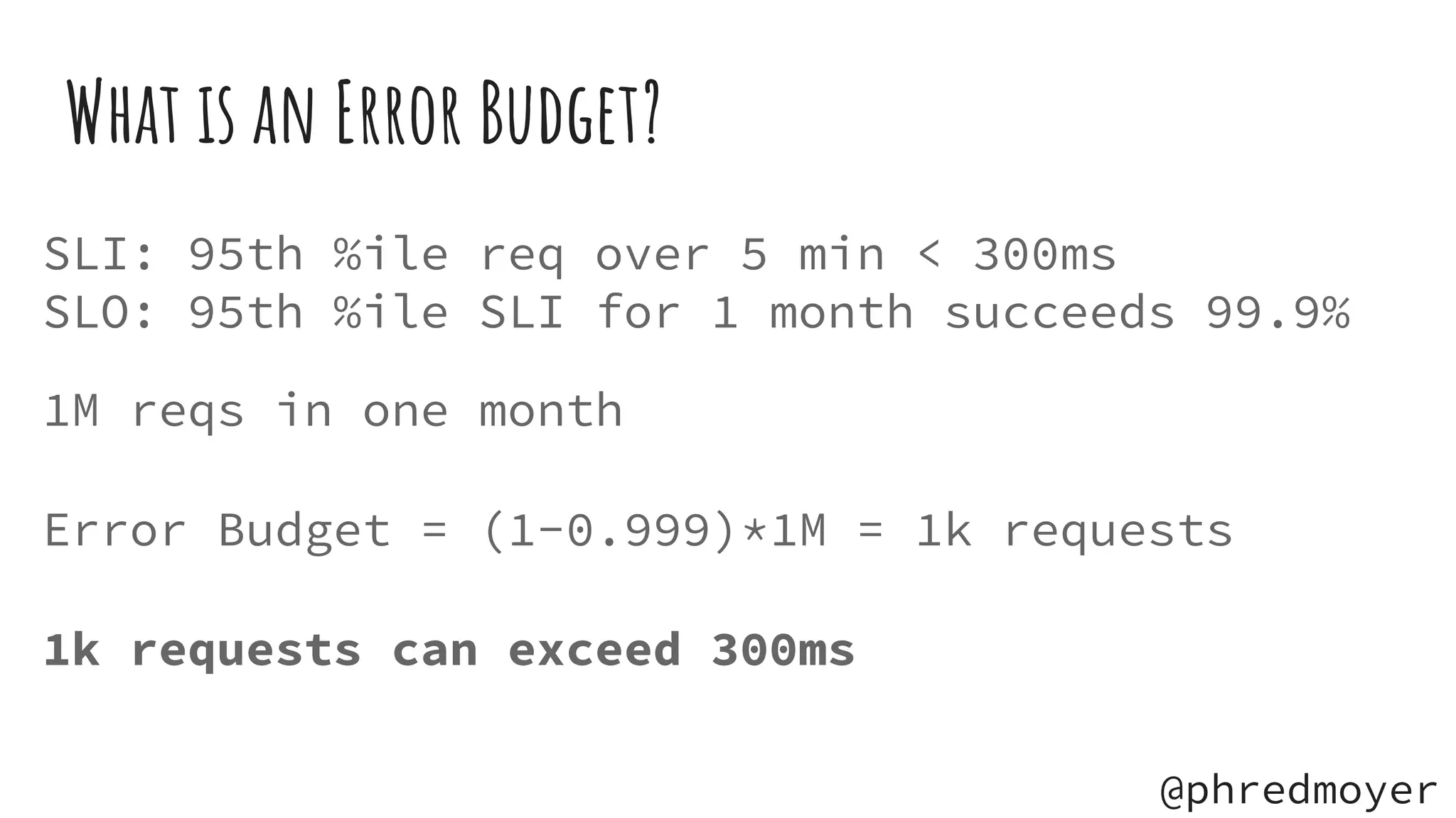 Practical service level objectives with error budgeting | PPTX