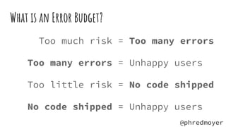 Practical service level objectives with error budgeting | PPTX