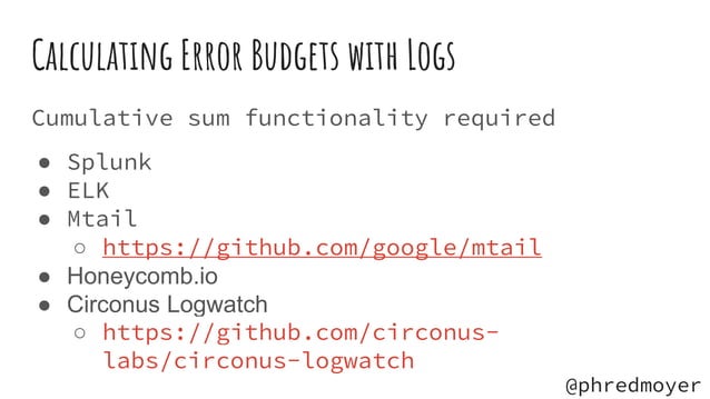 Practical service level objectives with error budgeting | PPTX