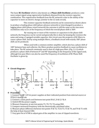 Electronics Lab Manual by Er. Swapnil V. Kaware | PDF