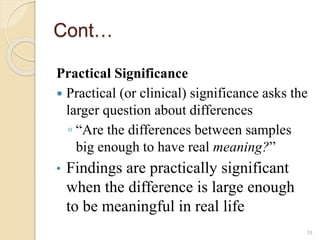 Practical significance of effect size in O I evaluation.pptx | Physics ...
