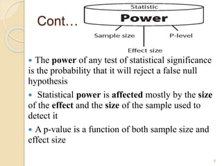 Practical significance of effect size in O I evaluation.pptx | Physics ...
