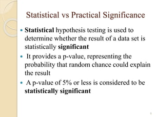 Practical significance of effect size in O I evaluation.pptx | Physics ...