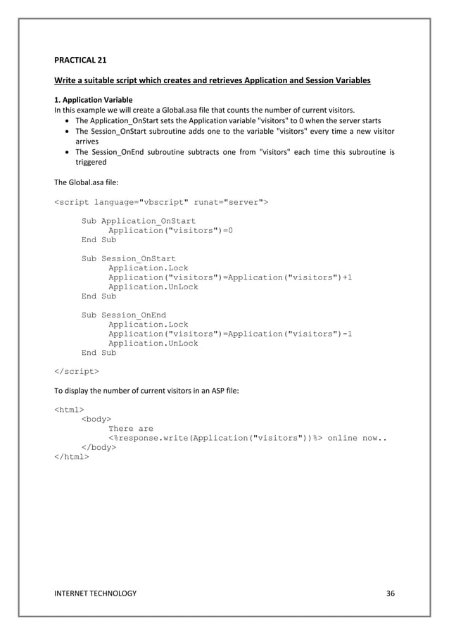 Practicals it | PDF | Web Design and HTML | Internet
