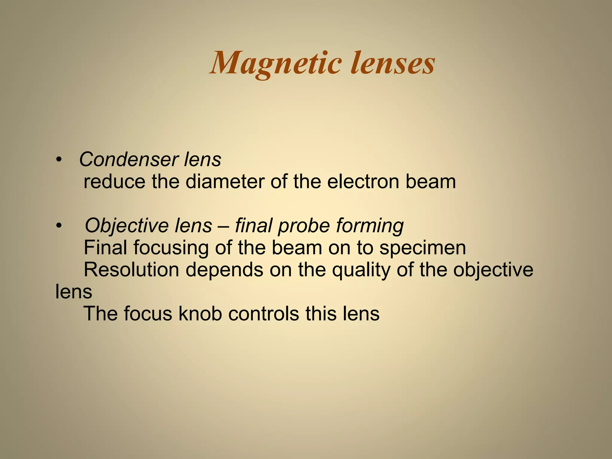 Practical skills in scanning electron microscope | PPTX