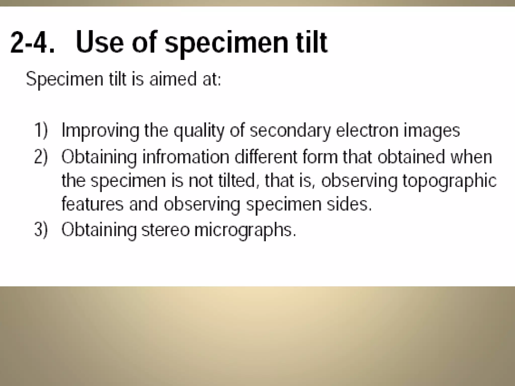 Practical skills in scanning electron microscope | PPTX