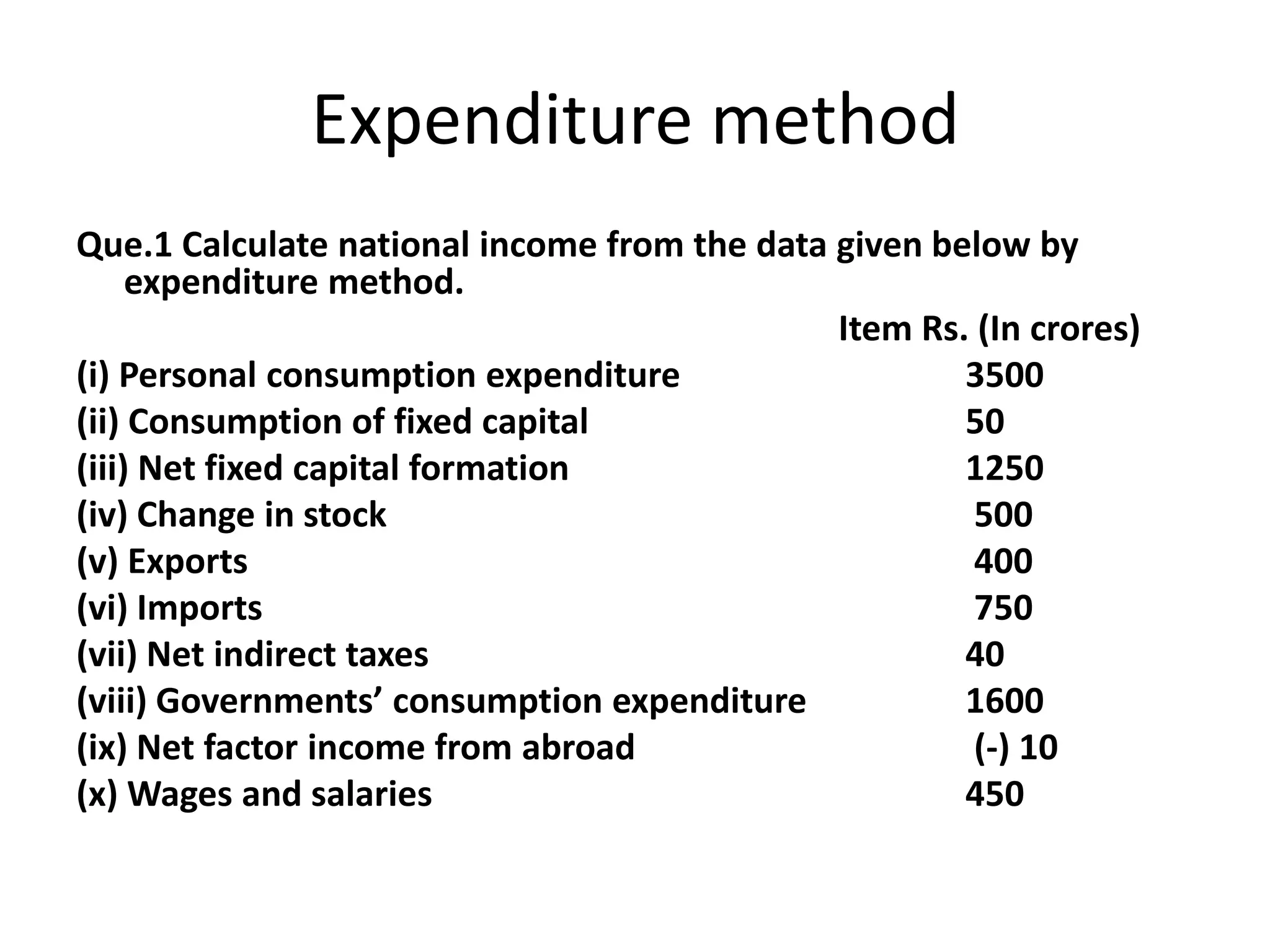 Practicals on national income | PPTX | Stocks and Bonds | Personal ...