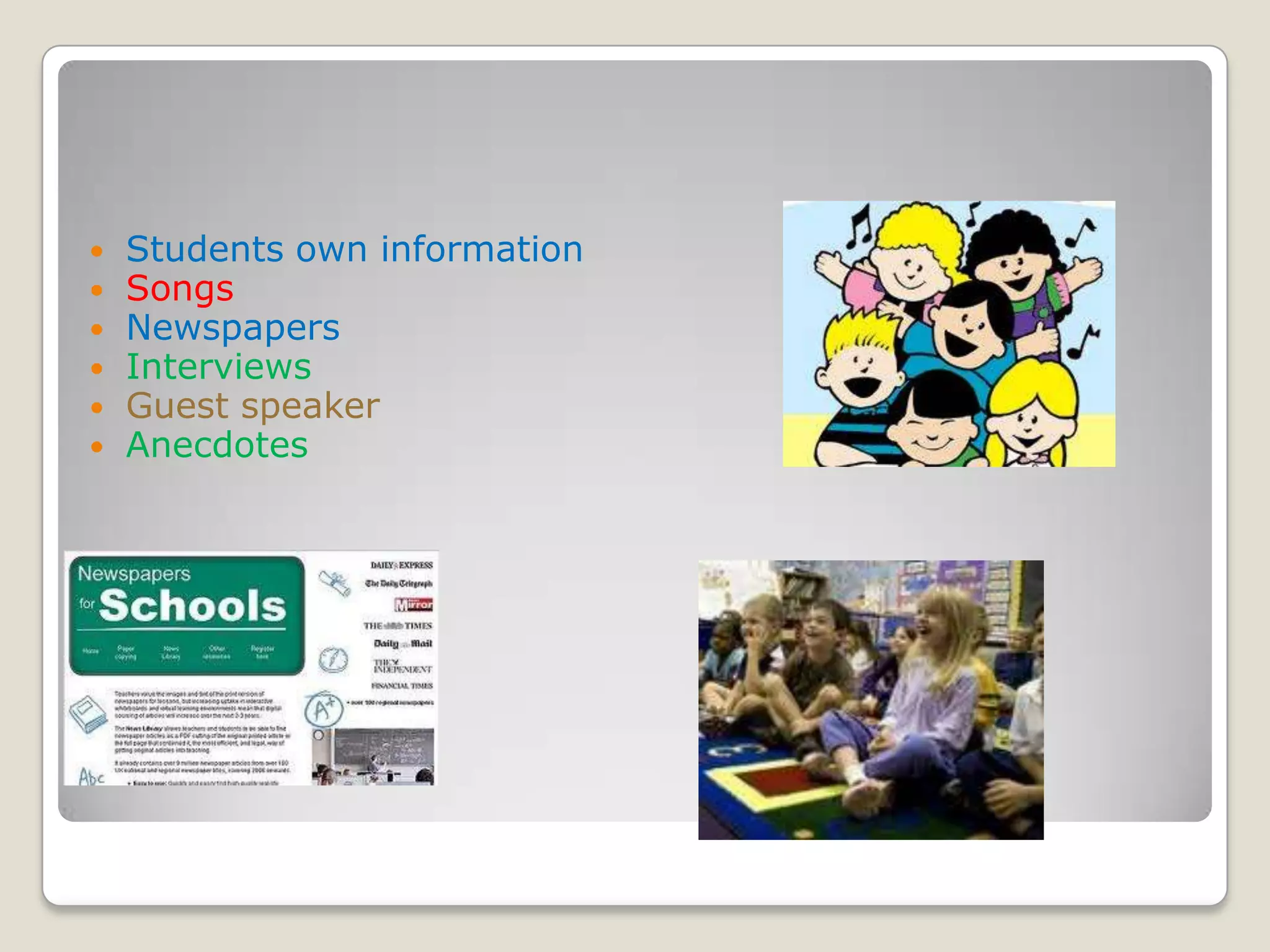 Practical sources for teaching culture | PPT