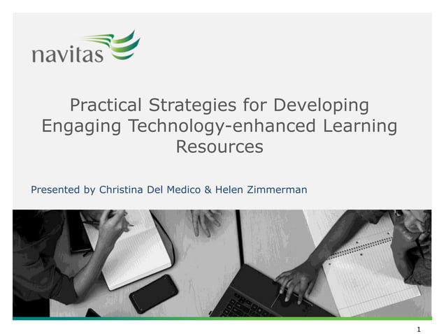 Practical strategies for developing engaging, technology enhanced learning resources | PPT