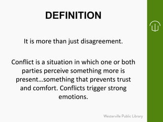 Practical Strategies for Resolving Conflict | PPT