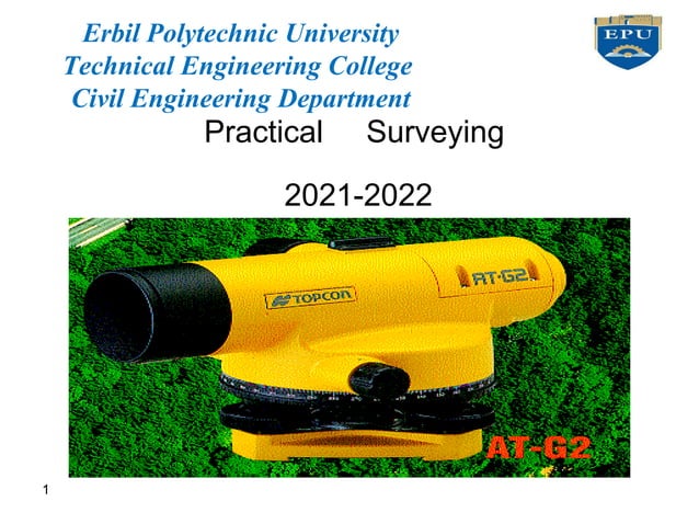 Level and leveling Practical Survey | PPT