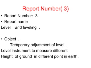 Level and leveling Practical Survey | PPT