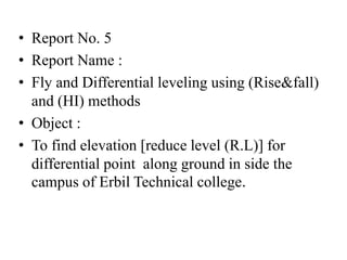 Practical Surveying Engineering Fly Levelling | PDF