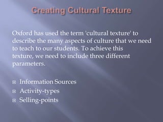 Practical techniques for teaching culture copy | PPTX