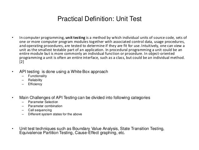 Practical Testing Definition for Mobile Devices
