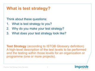 Practical Test Strategy Using Heuristics | PPT