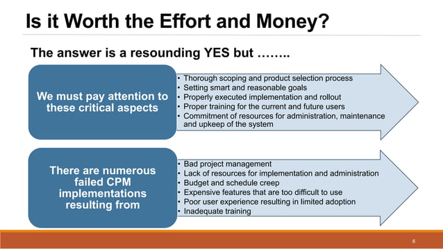 Practical tips for implementing corporate performance management system ...