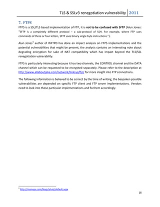 The TLS/SSLv3 renegotiation vulnerability explained | PDF