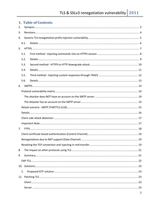 The TLS/SSLv3 renegotiation vulnerability explained | PDF