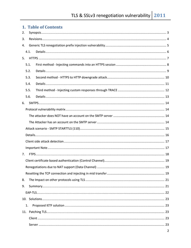 The TLS/SSLv3 renegotiation vulnerability explained | PDF