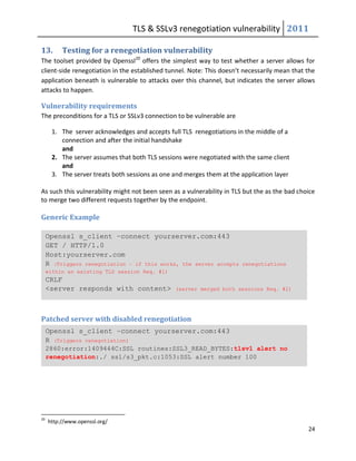 The TLS/SSLv3 renegotiation vulnerability explained | PDF