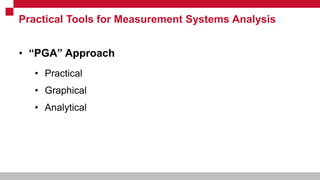 Practical Tools for Measurement Systems Analysis | PDF