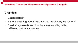 Practical Tools for Measurement Systems Analysis | PDF