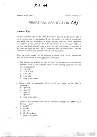 Practical training exam | PDF