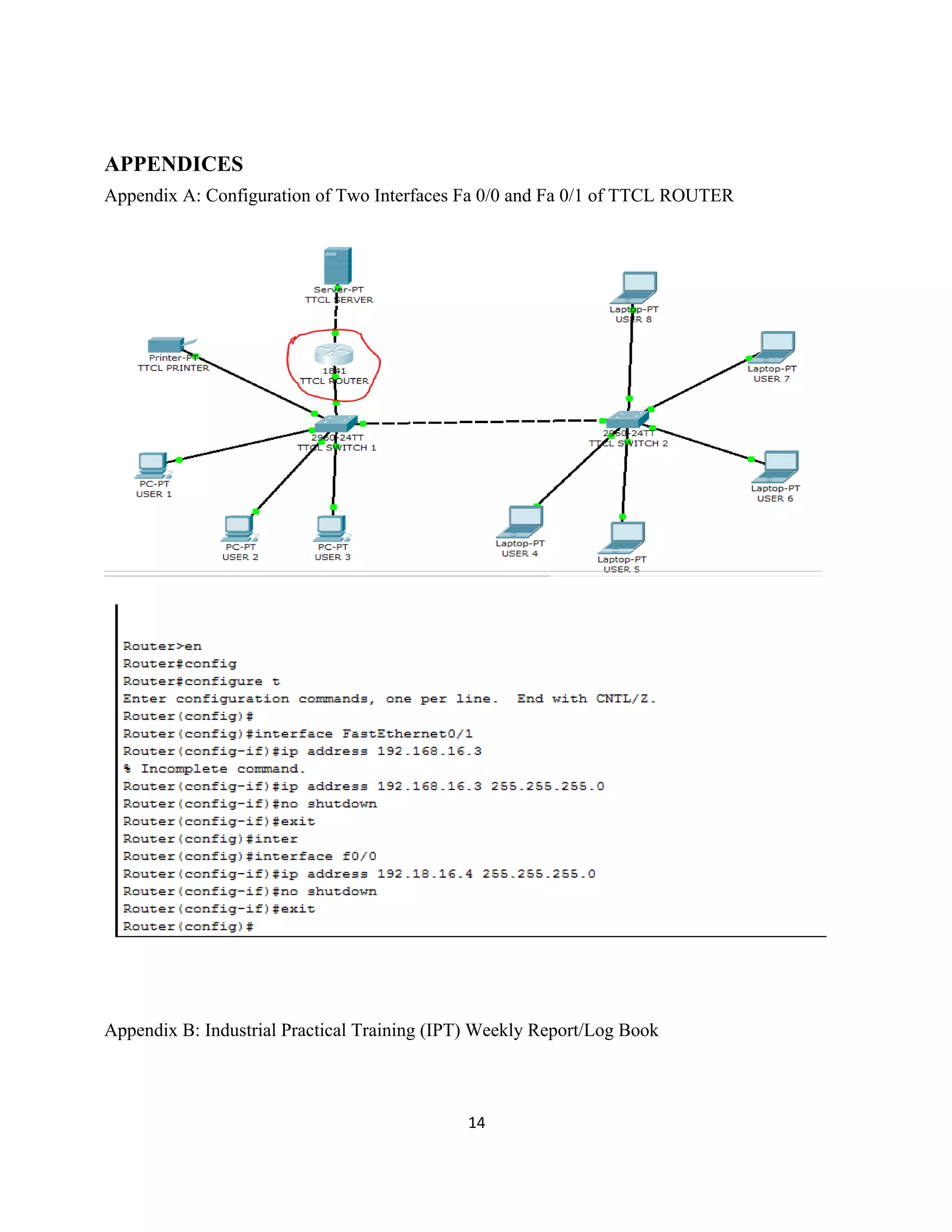 Practical training report 2 nd year (b sc bis)---CONCERNING ABOUT PRINTER CONFIGURATIONS | PDF