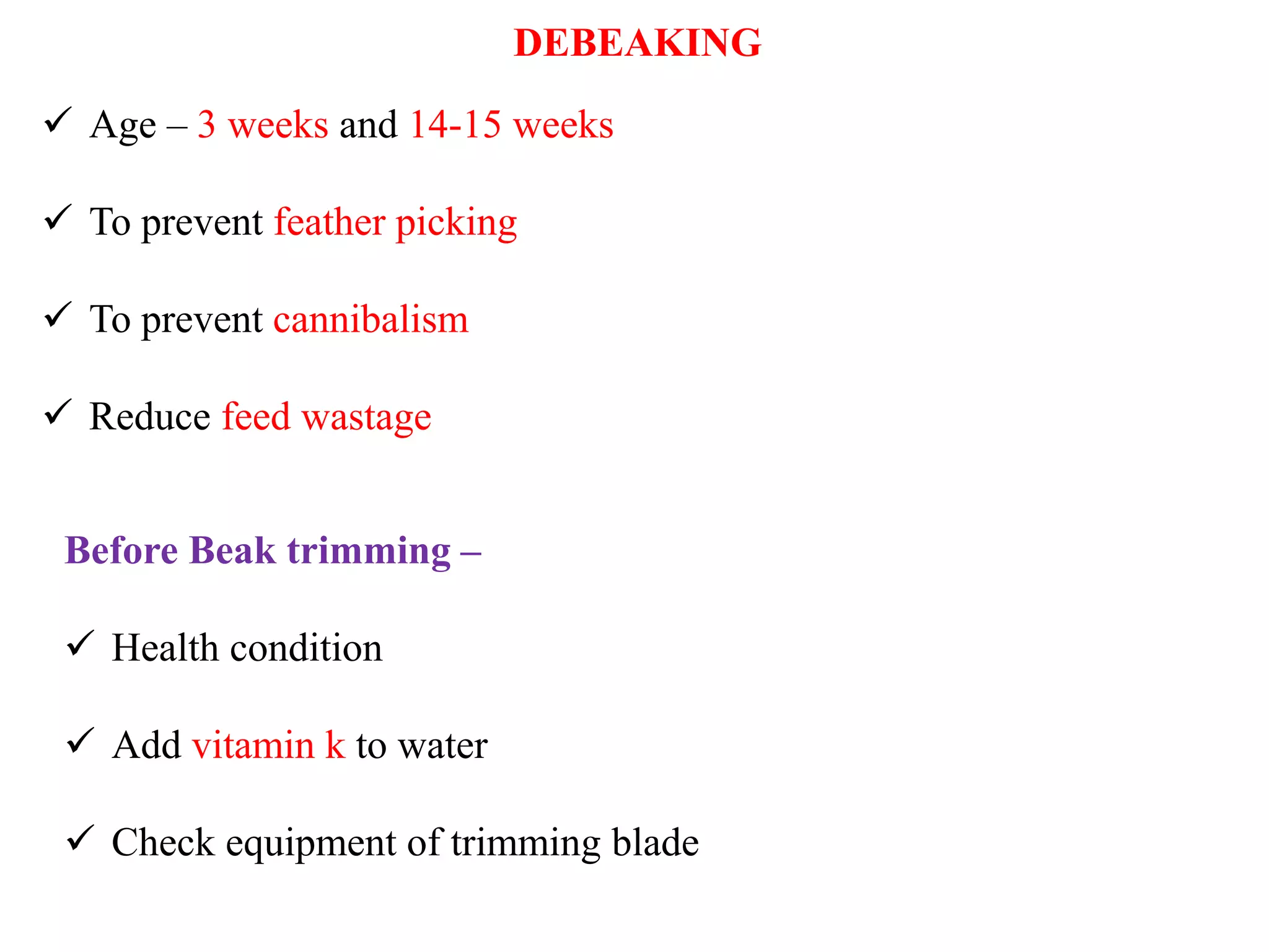 Practical Unit 15 Debeaking, Vaccination, and dusting in Poultry.pptx