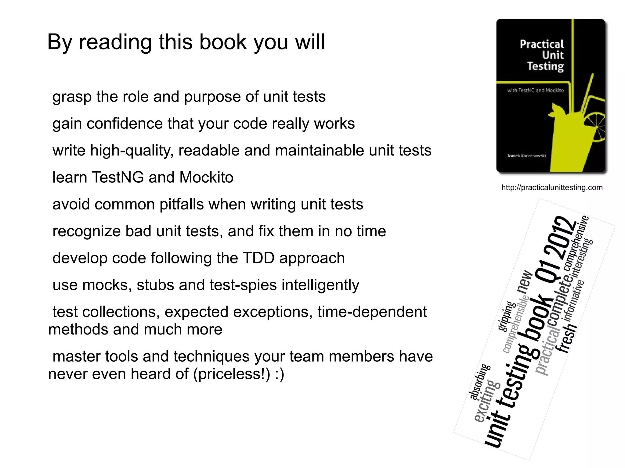 Practical Unit Testing With Testng And Mockito Ppt