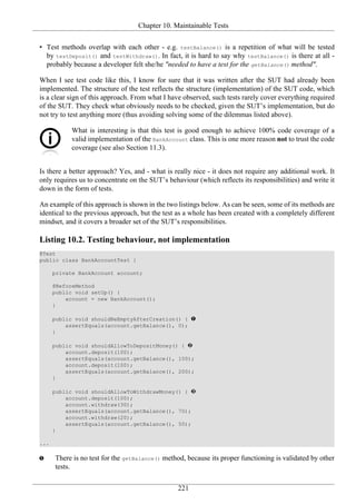 Sample Chapter of Practical Unit Testing with TestNG and Mockito | PDF