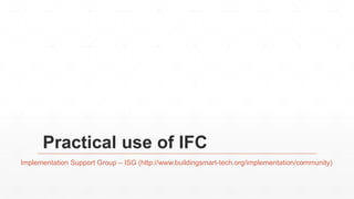 Practical use of IFC | PDF | Graphics Software | Computer Software and Applications