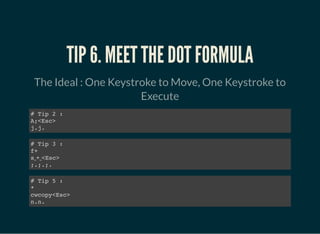 Practical vim tips | PDF