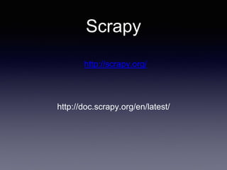 Practical webcrawling with scrapy | PPT