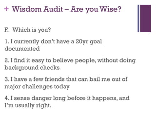 Practical wisdom Jul 24 | PPT