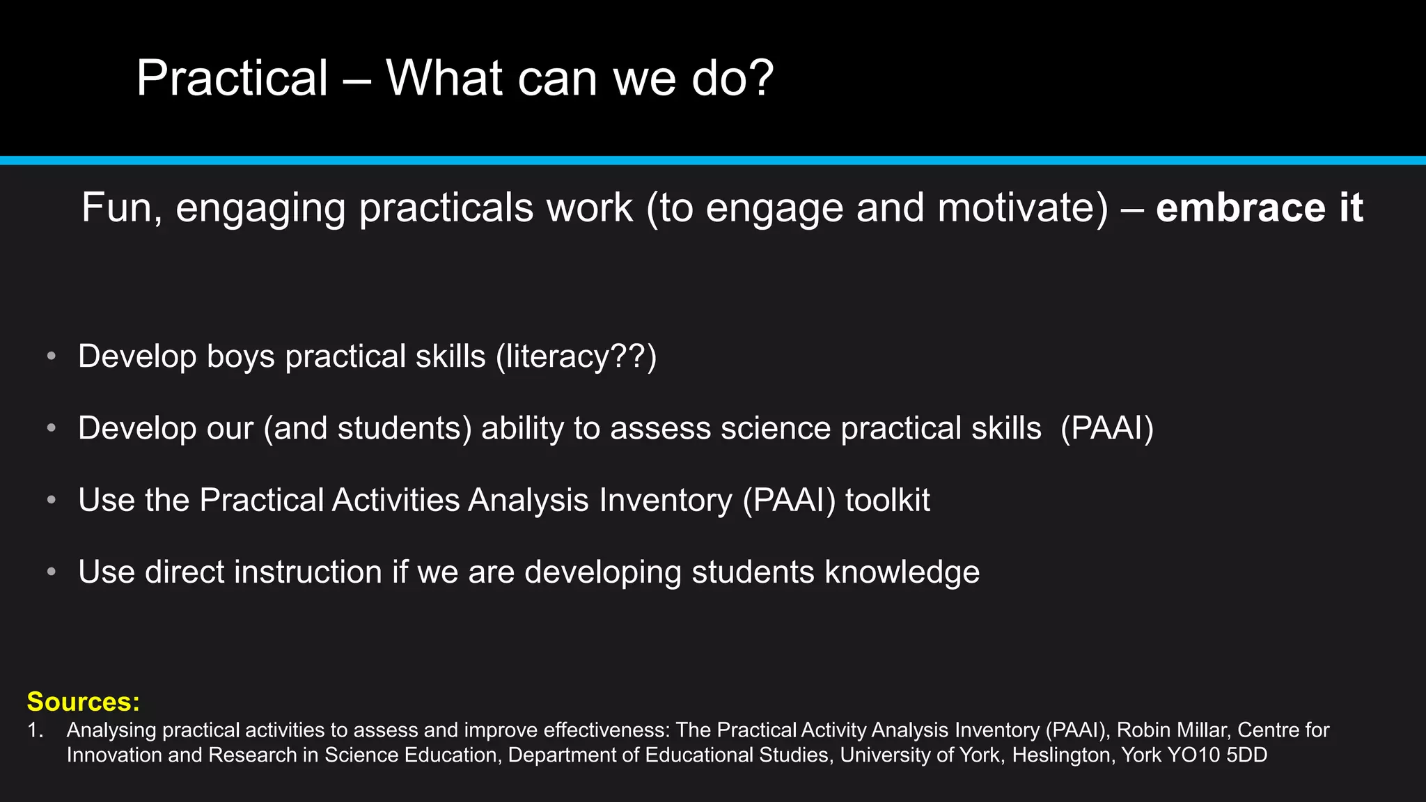 Practical work in school science | PDF