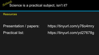 Practical work in school science | PDF | Education industry | Industries